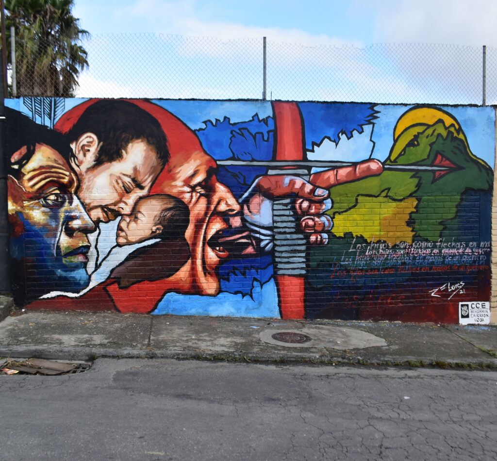 Mural de esperanza y superación en el exterior del CAI-Loja – Primer ...