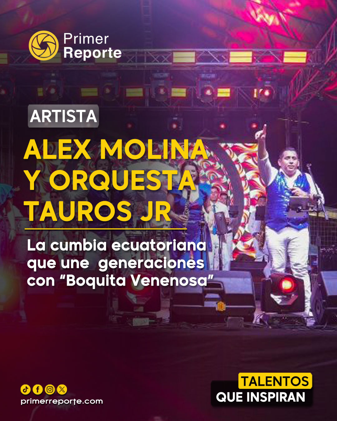 Alex Molina y Orquesta Tauros Jr.: La cumbia ecuatoriana que une dos generaciones musicales con ...